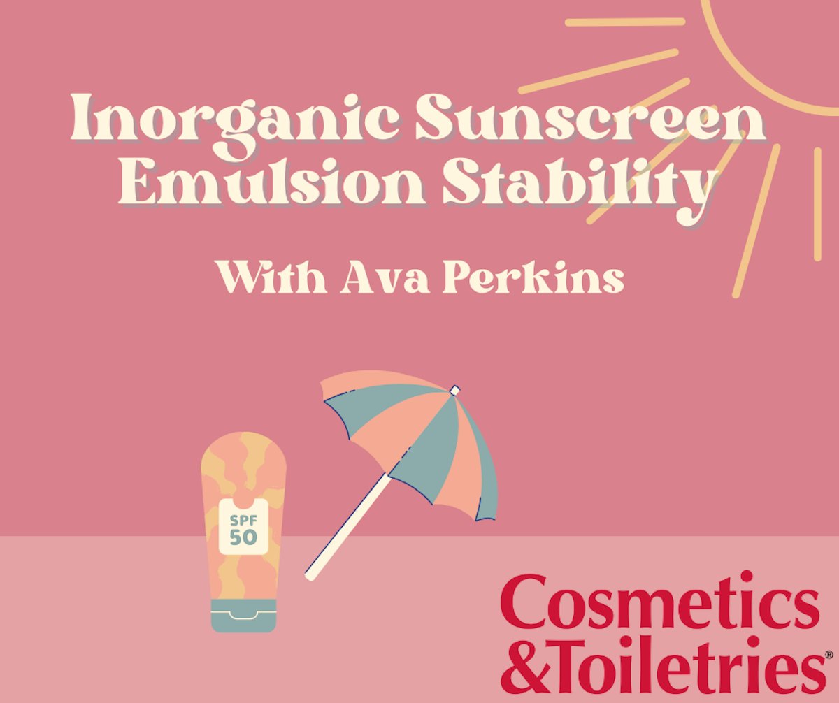 [video] Inorganic Sunscreen Emulsion Stability with Ava Perkins ...