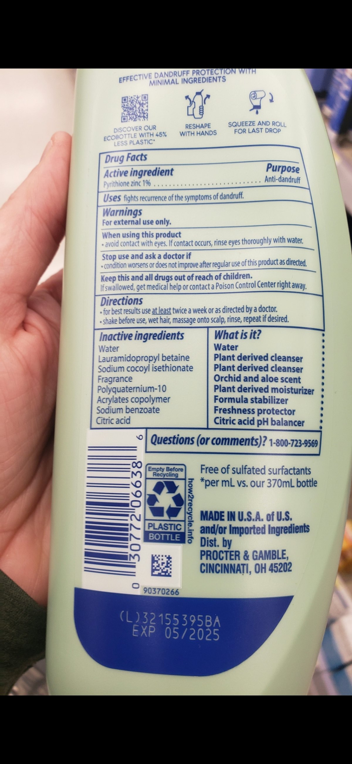 shampoo ingredients